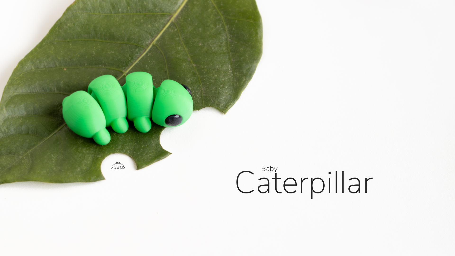 TIny Caterpillar – 3D Printed, Articulated, and Super Wiggly – Krew3D ...