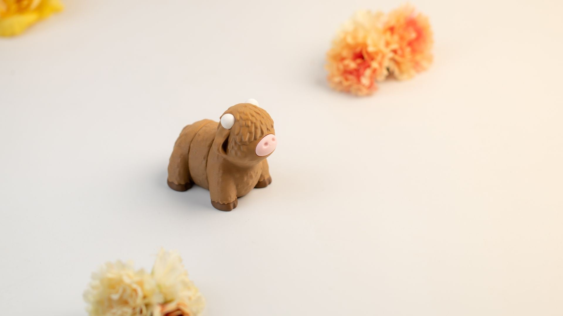 Krew3D Printables - Baby Highland Cow Figurine | 3D Printed Decorative ...
