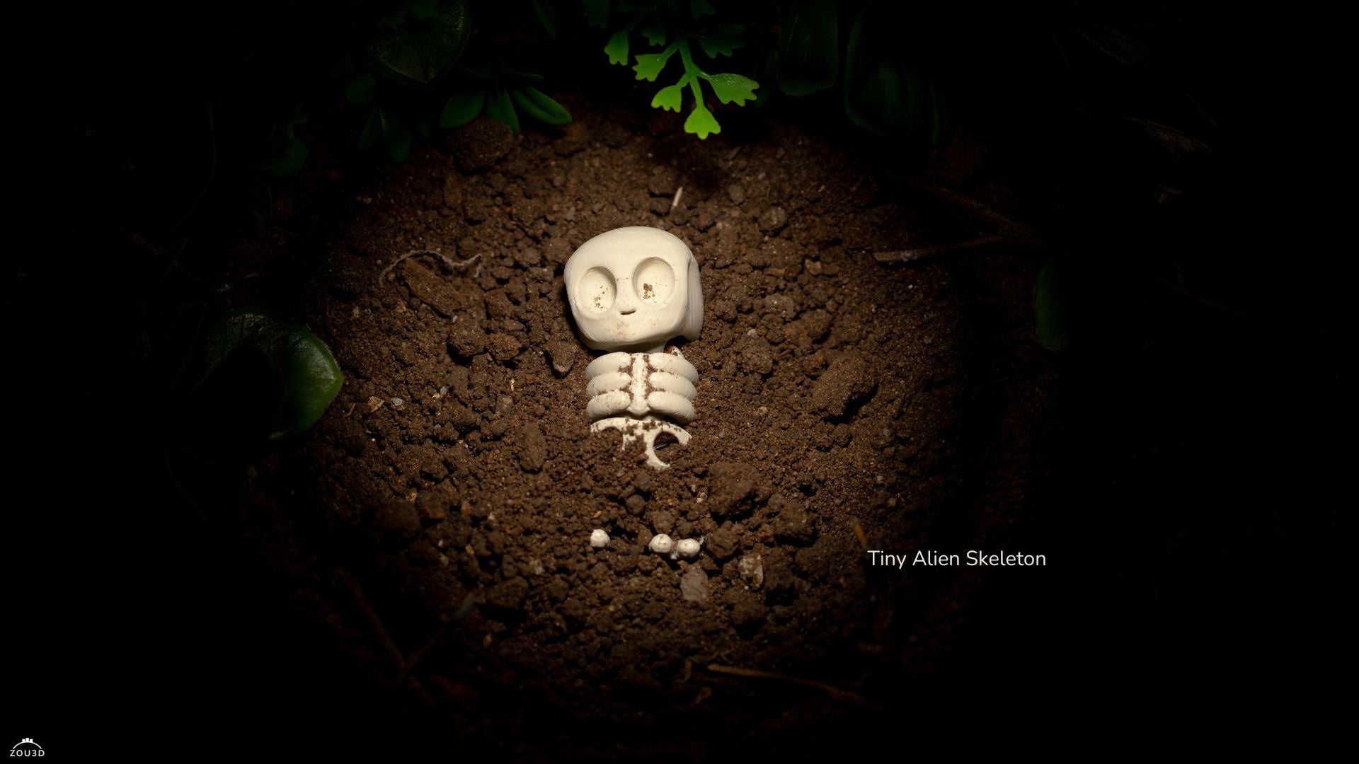 Tiny Alien Skeleton – Out of This World Collectible – Krew3D Printables LLC